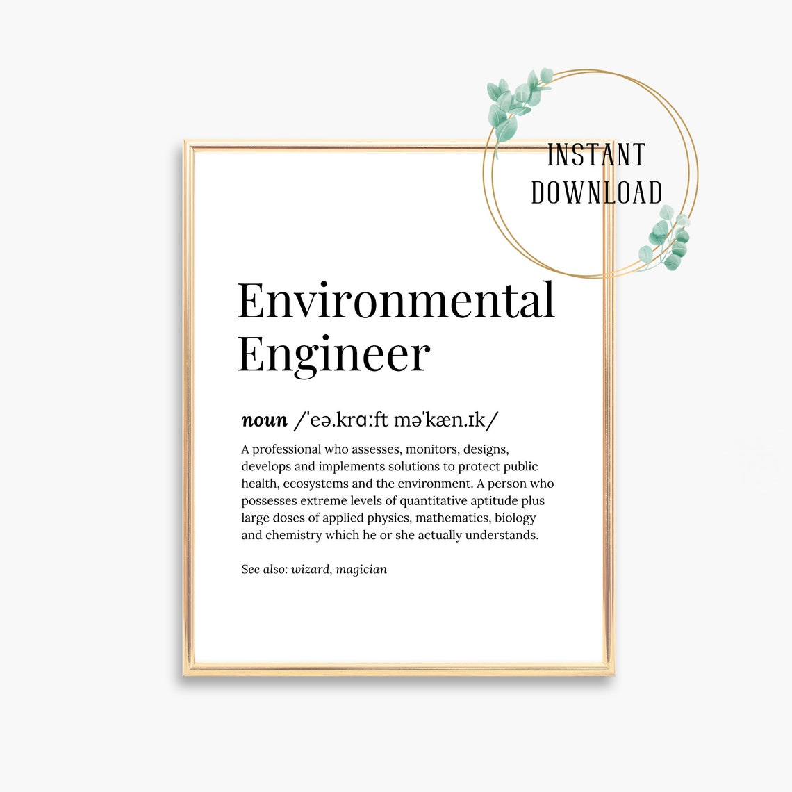 Environmental Engineer Gift Environmental Engineering | Etsy