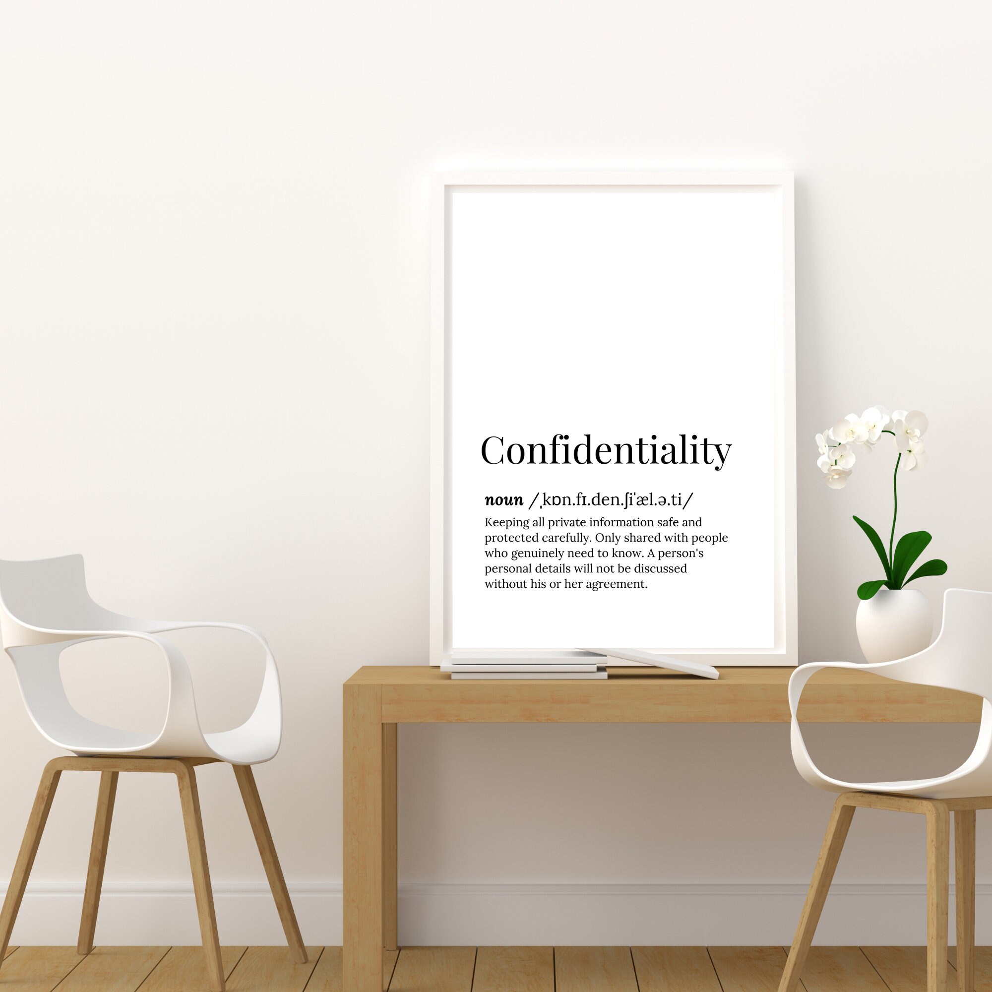 Confidentiality Poster Social Worker Quotes Therapist | Etsy