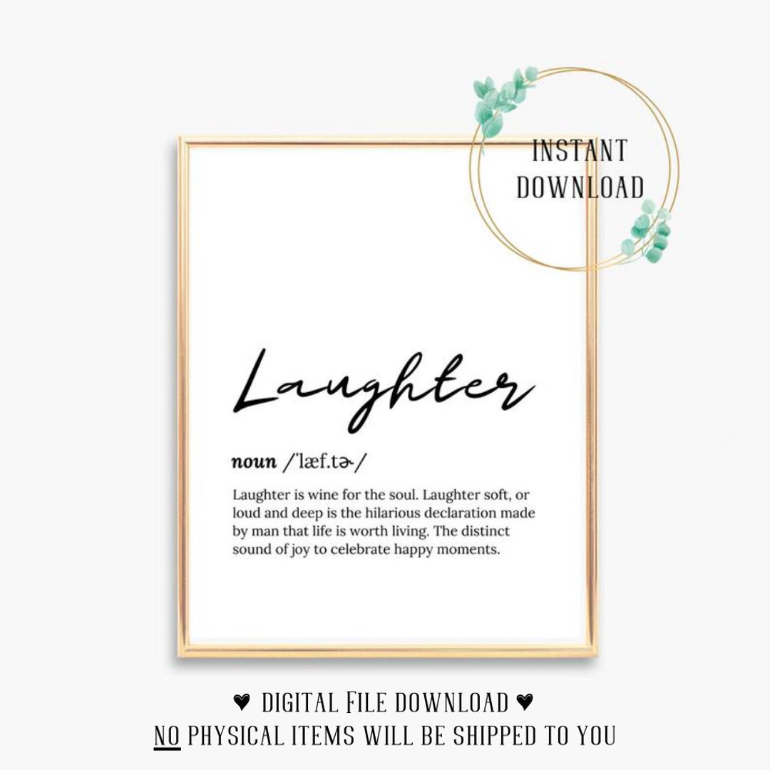 Laughter Quotes Laugh Print Social Worker Poster Quotes CBT Therapy MSW ...