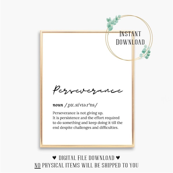 Perseverance - Etsy