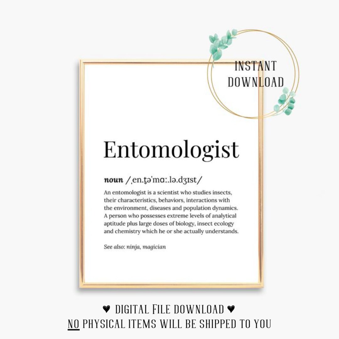 Entomologist Gift Art Entomologist Graduation Gifts Poster Print Quotes ...