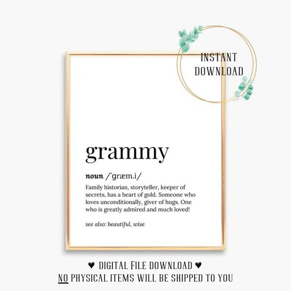Grammy Birthday Card Grammy Birthday T Grammy And Again Etsy