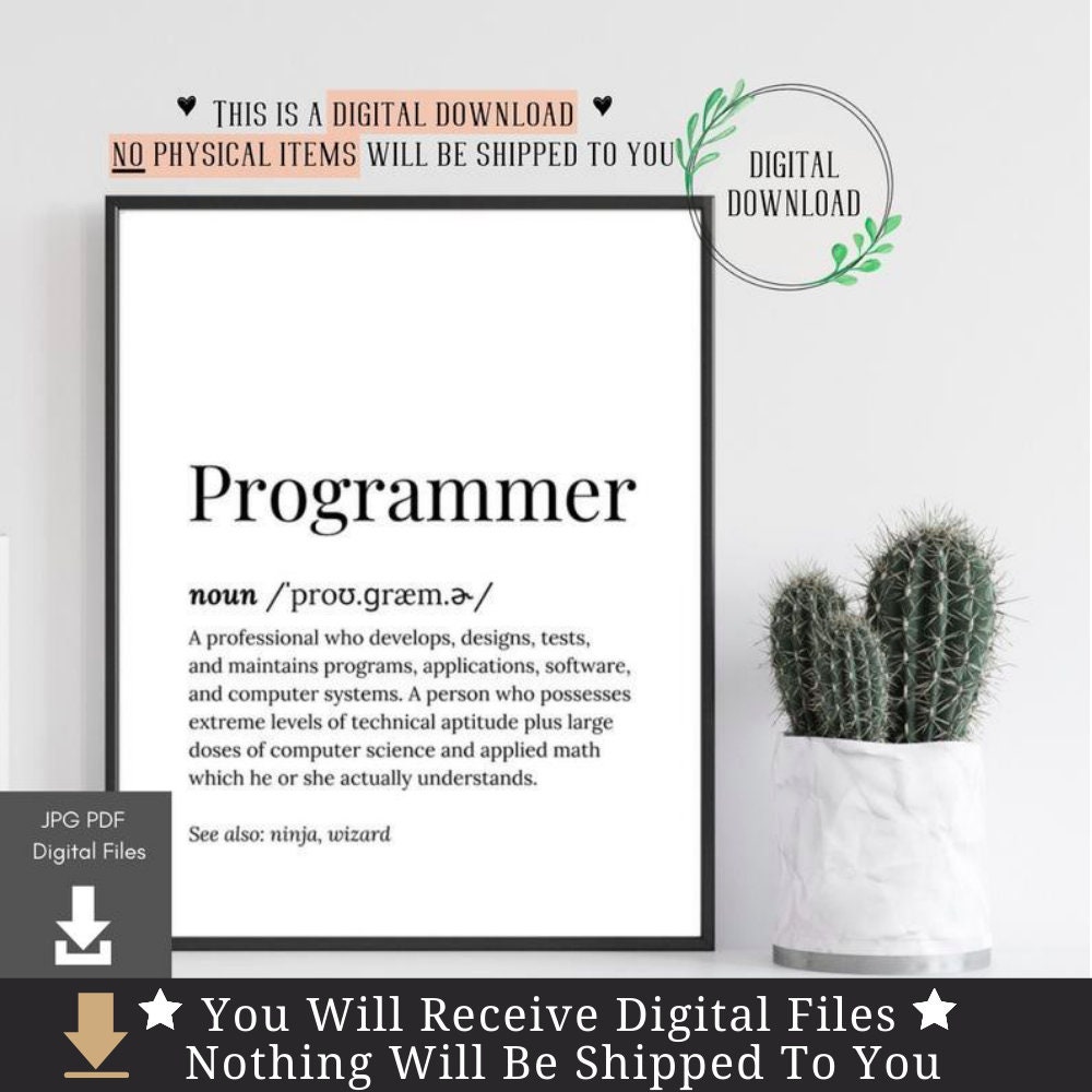 Programmer Gifts Programming Prints Poster Gift Graduation - Etsy