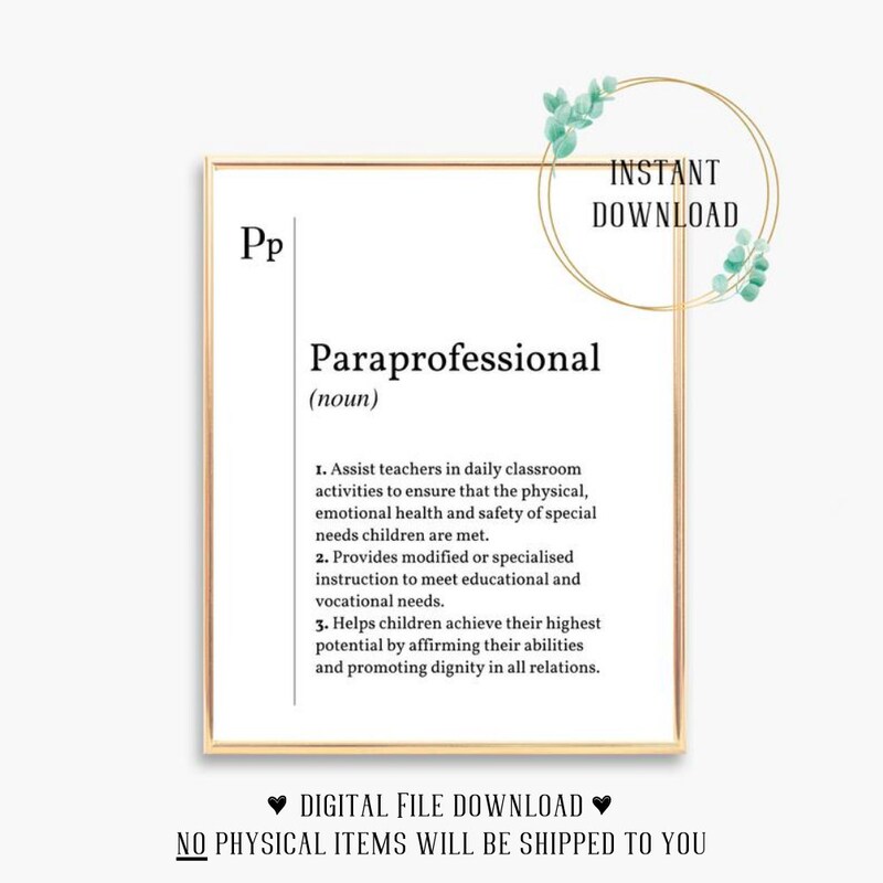 Paraprofessional - Etsy