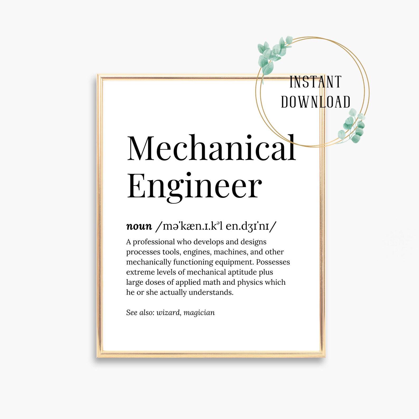 Mechanical Engineer Graduation Gift Card for Mechanical | Etsy