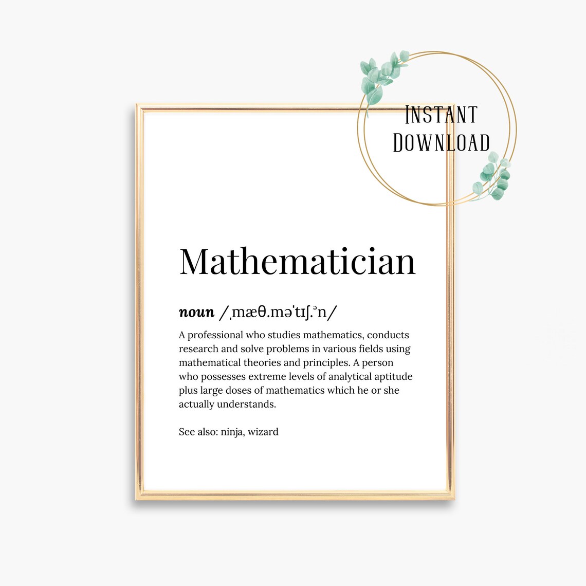 Mathematician Gifts Print Gift for Mathematician Wall Art Math Major ...