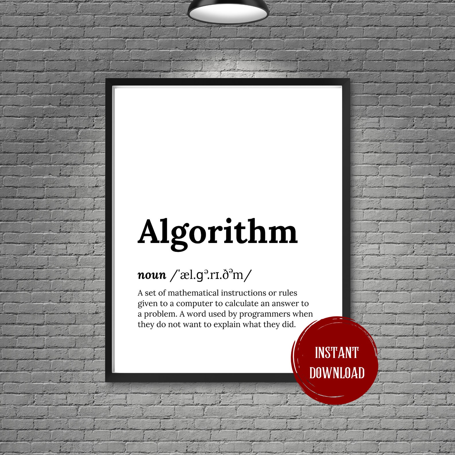 Algorithm Funny Programmer Birthday Card Computer Programmer | Etsy