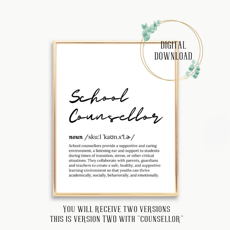 School Counselor Office Decor Counseling Wall Art Counsellor - Etsy