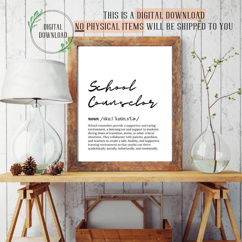 School Counselor Office Decor Counseling Wall Art Counsellor - Etsy