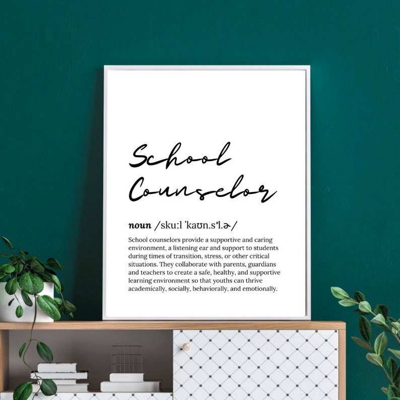 School Counselor Office Decor Counseling Wall Art Counsellor - Etsy