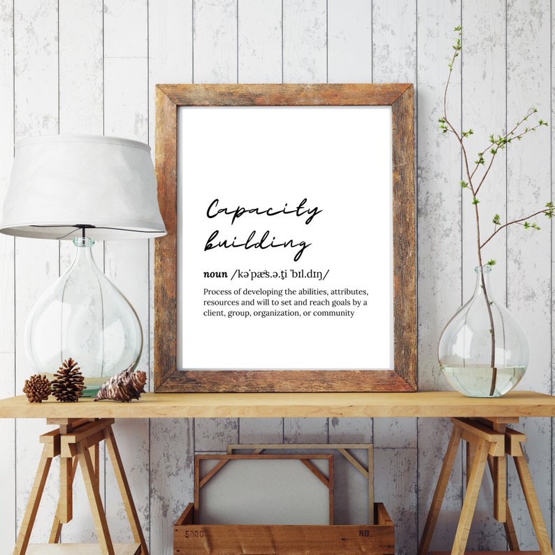 Capacity Building Social Work Quote Social Worker Gift - Etsy