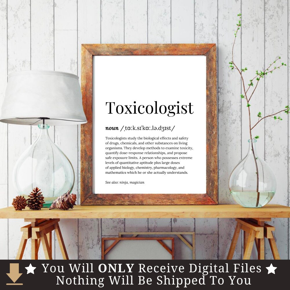 Toxicologist Gift Toxicology Gifts Print Poster Card Wall Art - Etsy