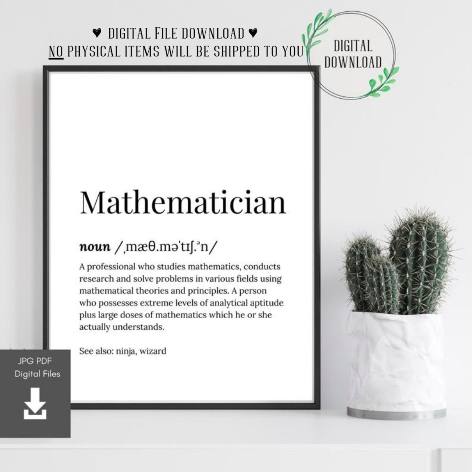 Mathematician Gifts Print Gift for Mathematician Wall Art Math - Etsy