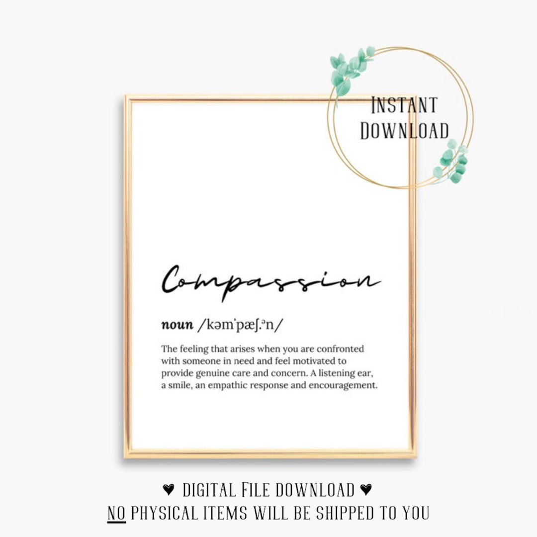 Compassion Social Work Quotes MSW Social Work Poster Counselor Poster ...