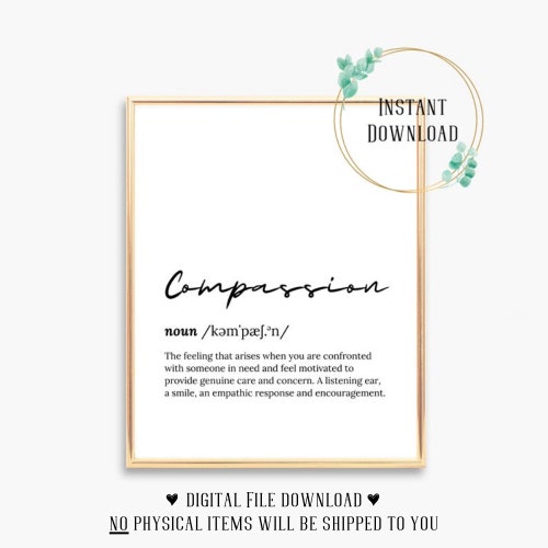 Compassion Social Work Quotes MSW Social Work Poster Counselor - Etsy