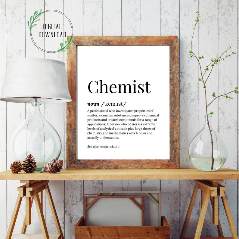 Chemist Card Sign Gift Chemistry Student Gifts Chemistry - Etsy