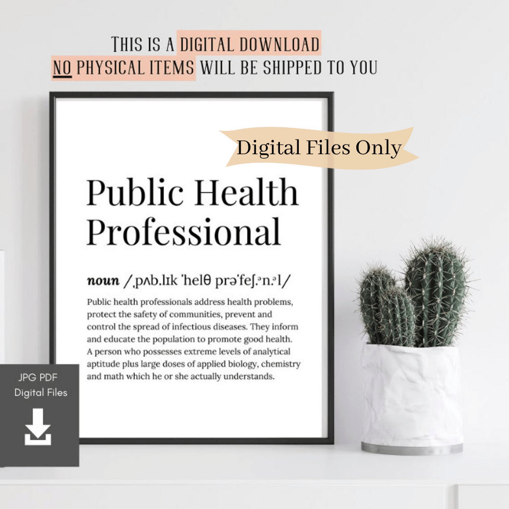 Public Health Art Prints Public Health Gift Decor Doctor | Etsy
