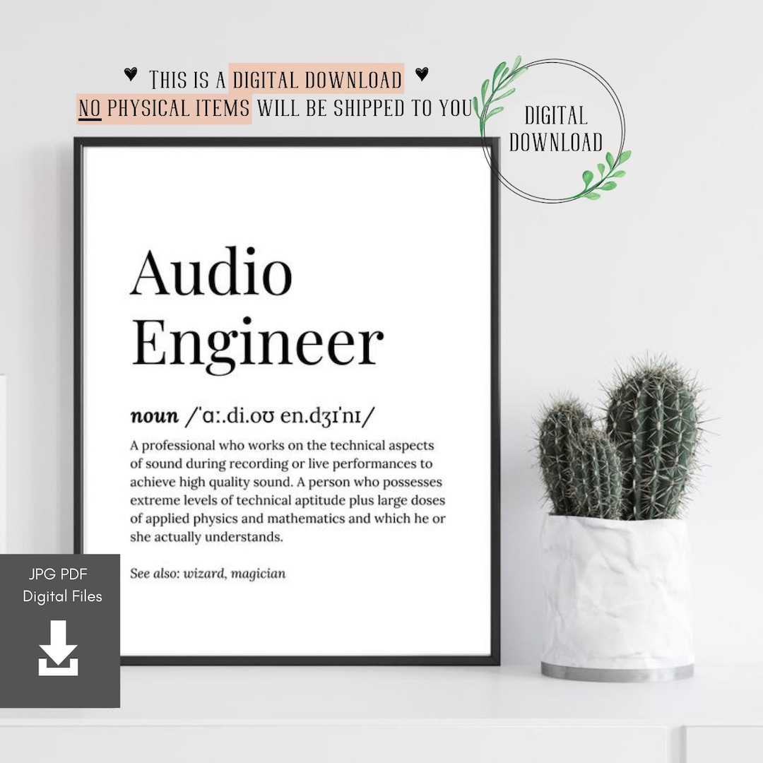 Audio Engineer Graduation Gift Sound Engineer Card Art for Audio ...