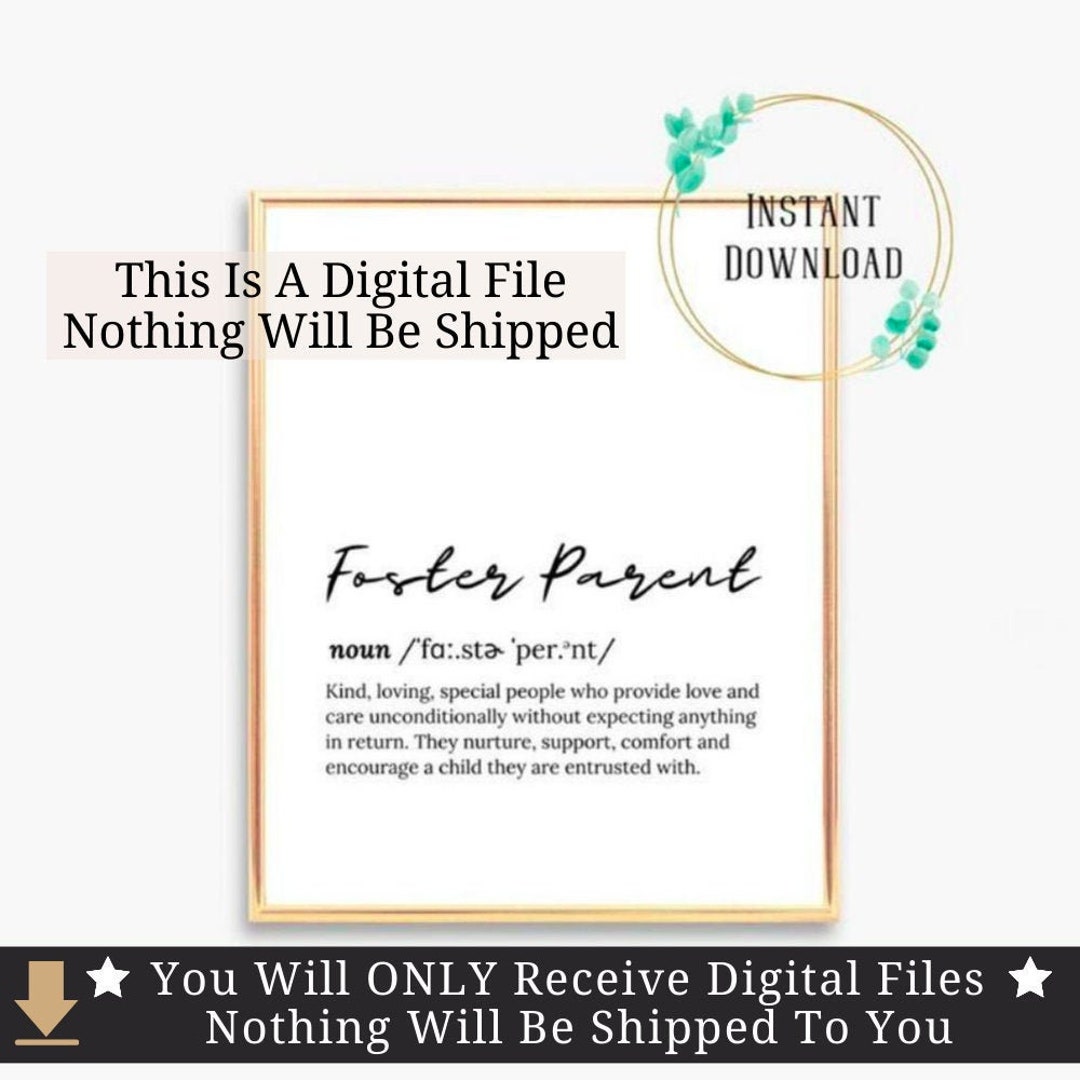 Foster Parent Gift Foster Parents Gifts Foster Mom Gift Mum Dad ...