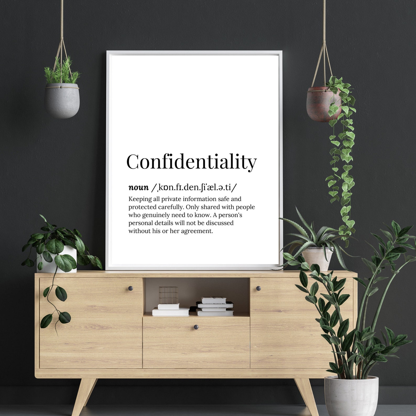 Confidentiality Poster Social Worker Quotes Therapist - Etsy
