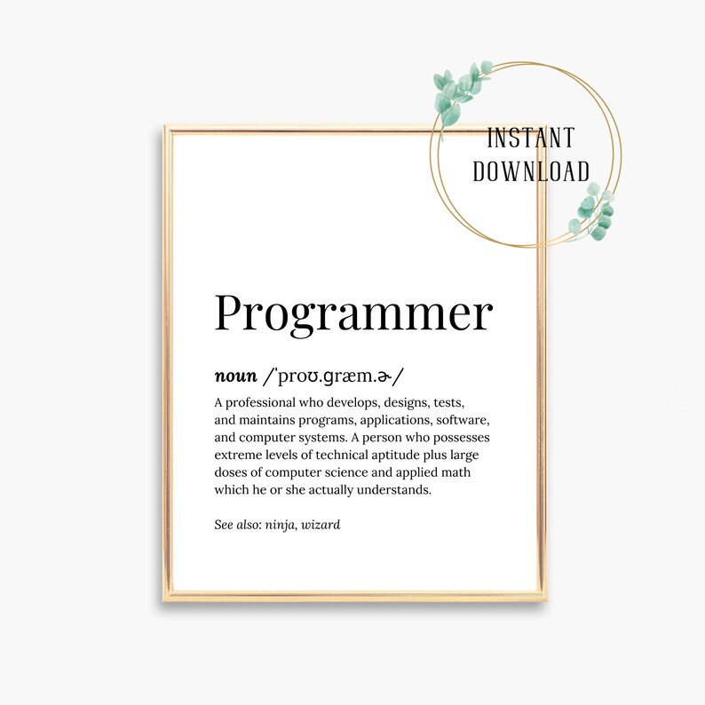 Programmer Gifts Programming Prints Poster Gift Graduation | Etsy