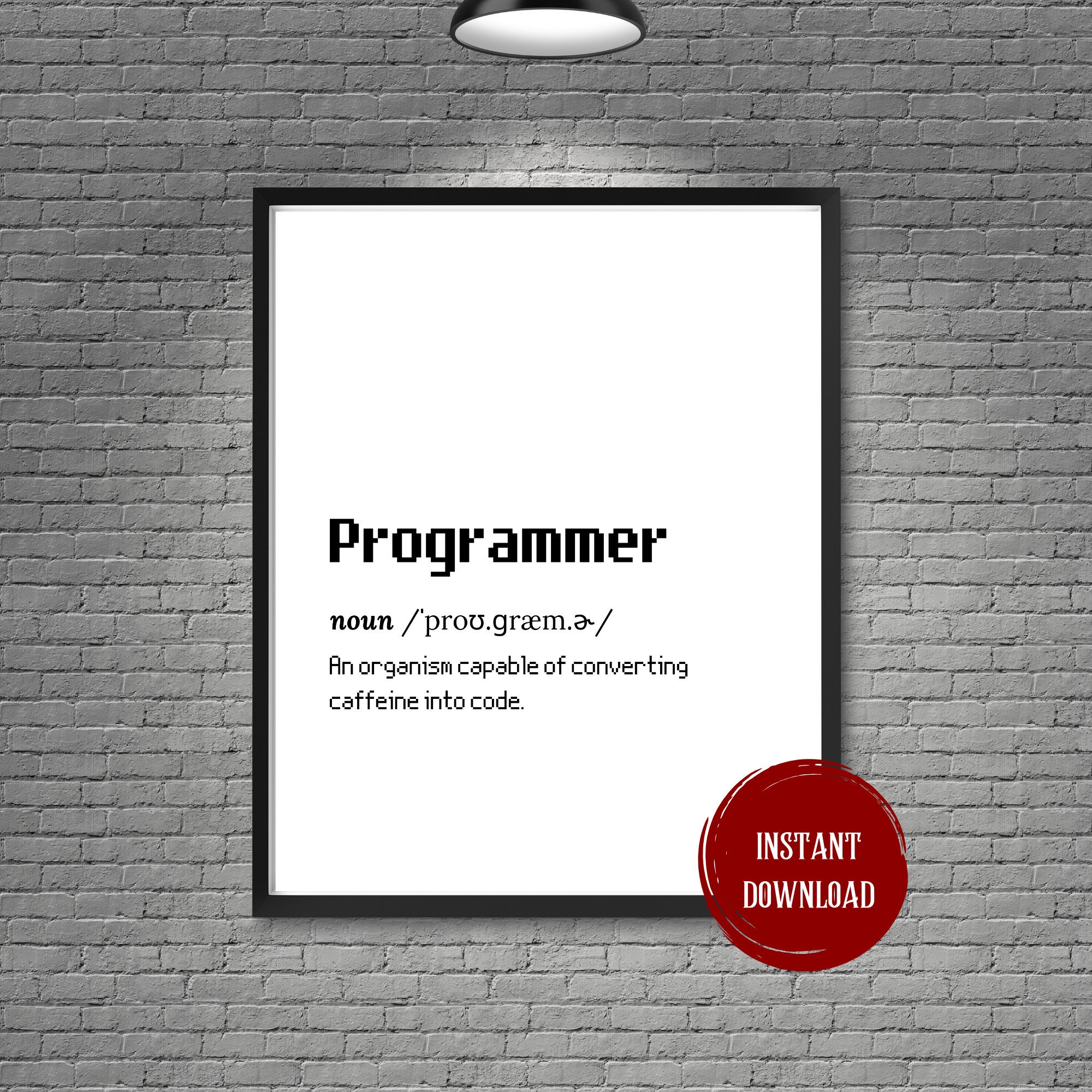 Programmer Birthday Card Computer Programmer Art Gift - Etsy UK