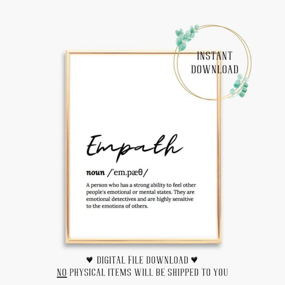 Empath Art Gift Empathy Wall Art Quotes Decor Poster Empathic | Etsy