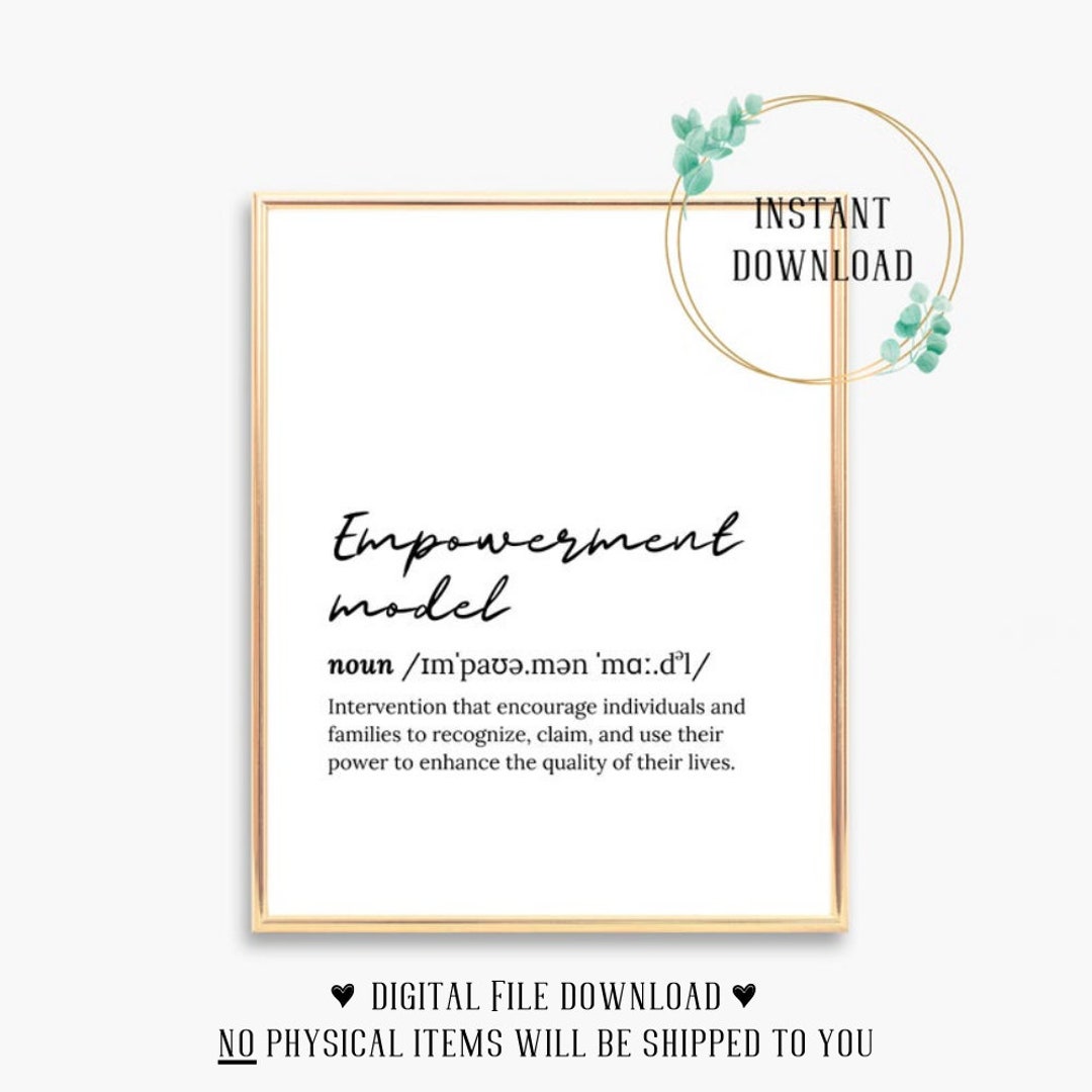 Empowerment Social Work Quotes MSW Social Work Poster Caseworker Gift ...