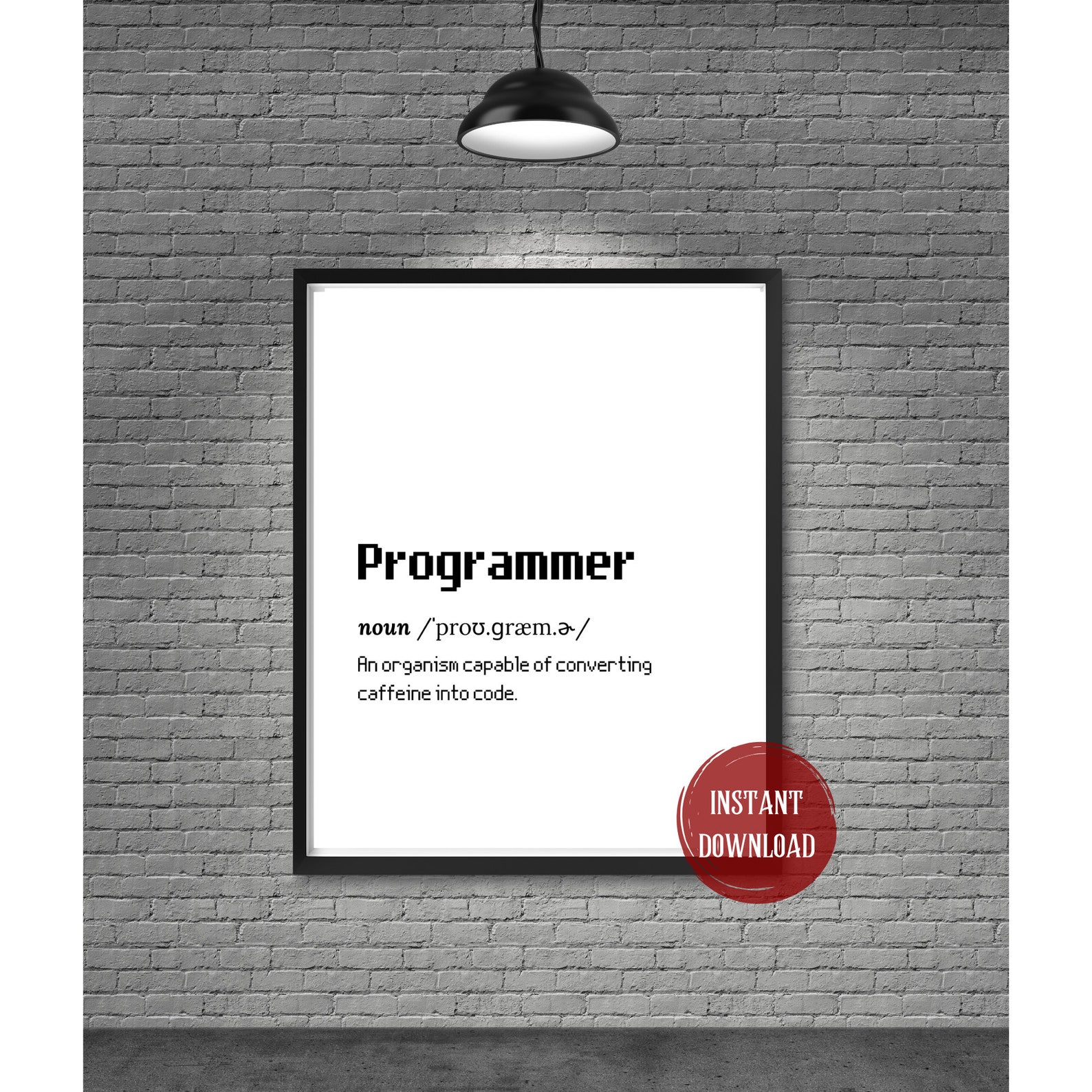 Programmer Birthday Card Computer Programmer Art Gift | Etsy