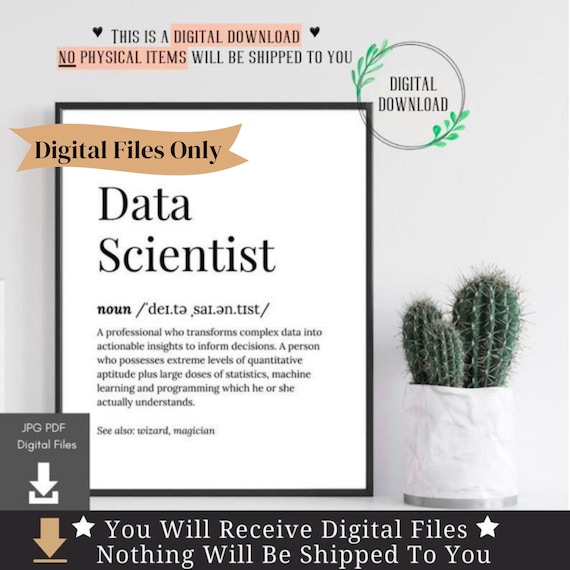 Data Scientist Gift Card Happy Birthday Gifts Scientist | Etsy