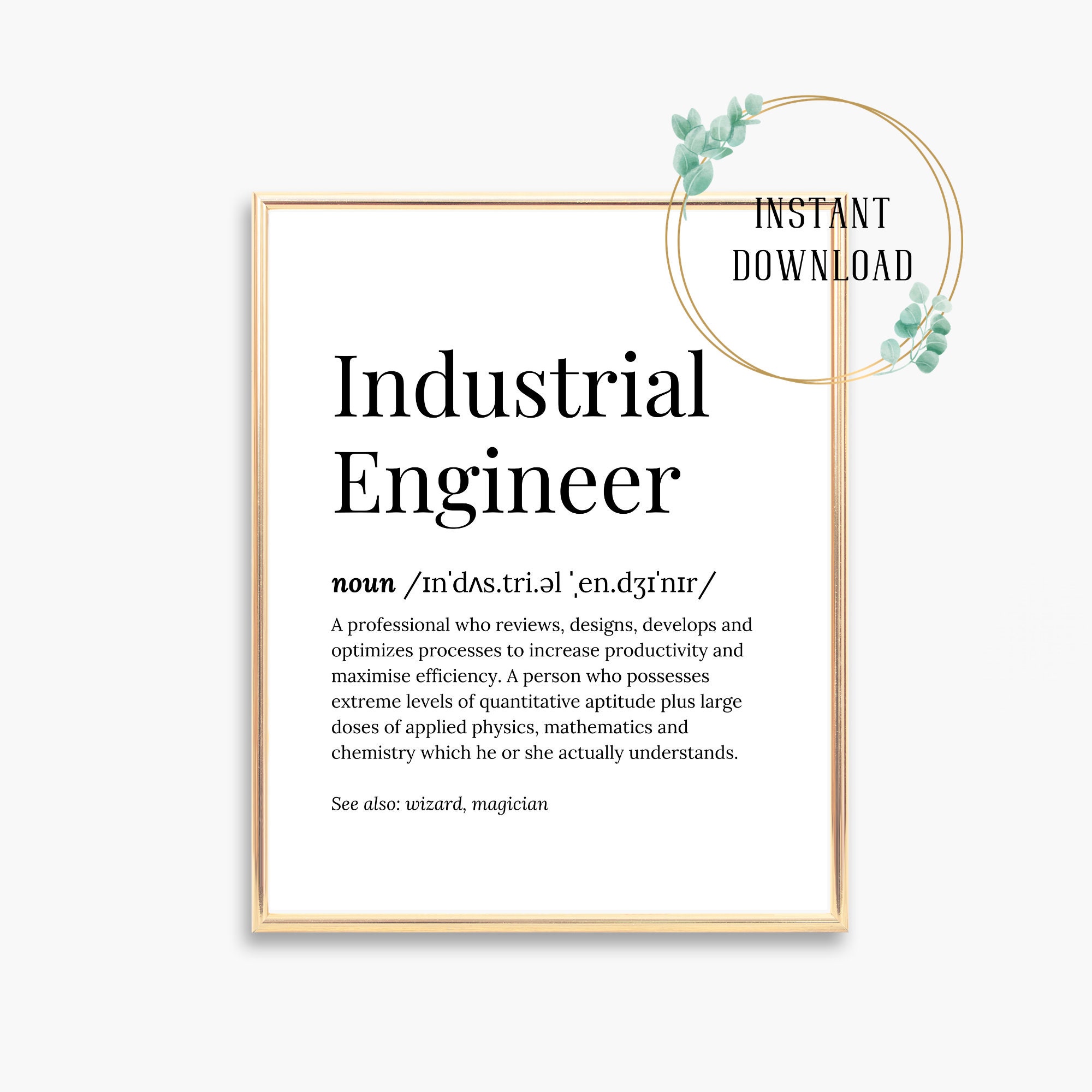 Industrial Engineer Gifts Graduation Gift Card for Industrial ...