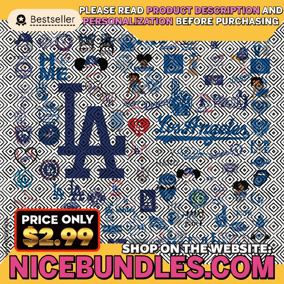 103 Files La-dodgers Baseball Team Svg La-dodgers Svg - Etsy