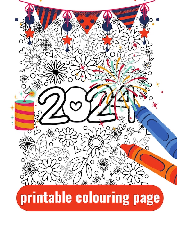 Coloriages Du Nouvel An 2024