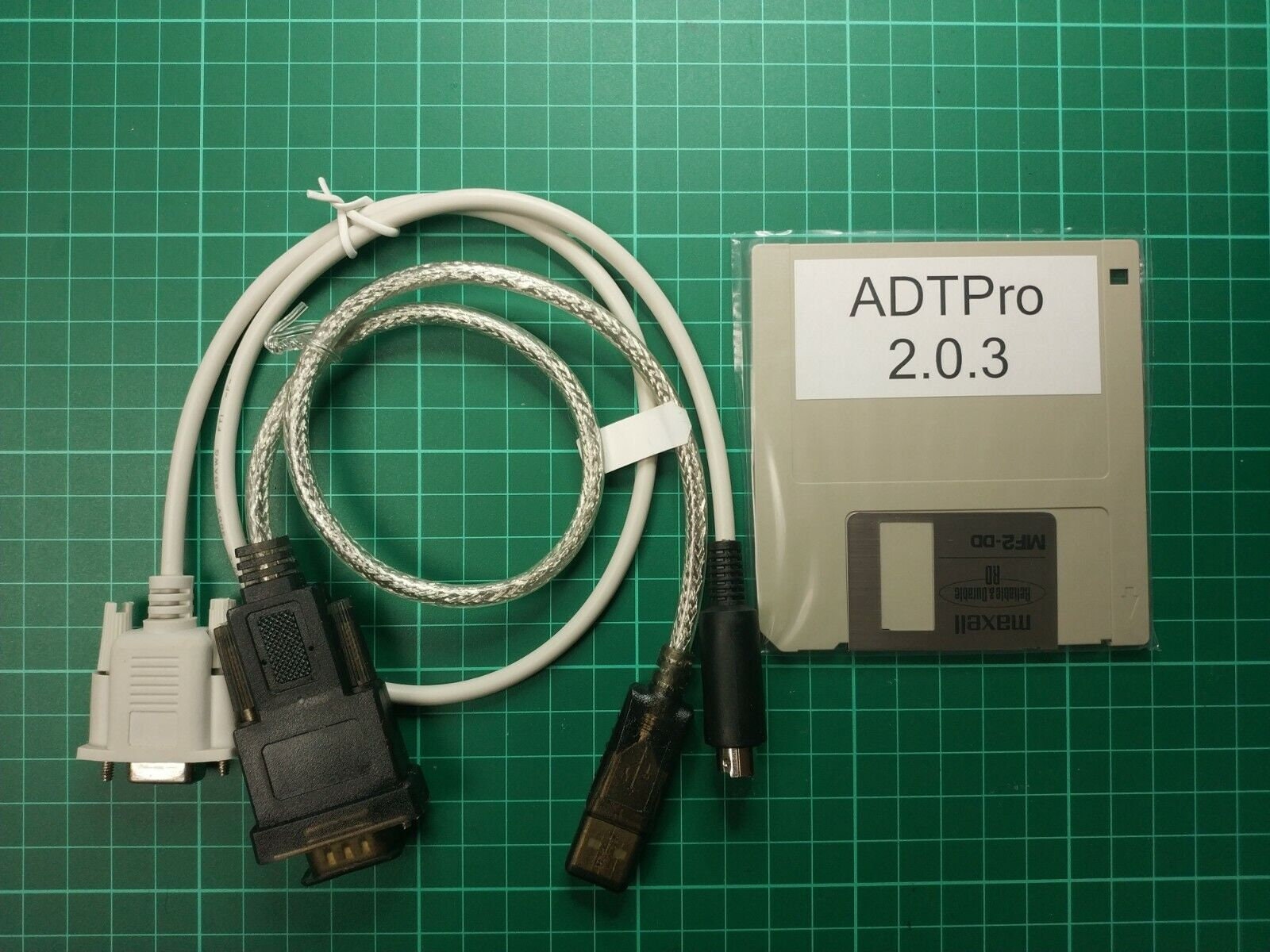Apple Iigs / Iic+ Serial Cable and Boot Disk for Adtpro With USB Serial ...