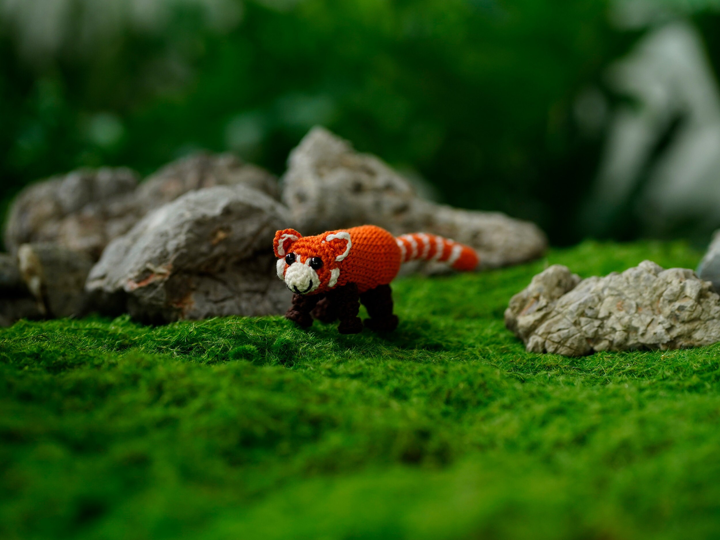 Tiny Red Panda Crochet Toy - Amigurumi Red Panda - Miniature Red Panda ...