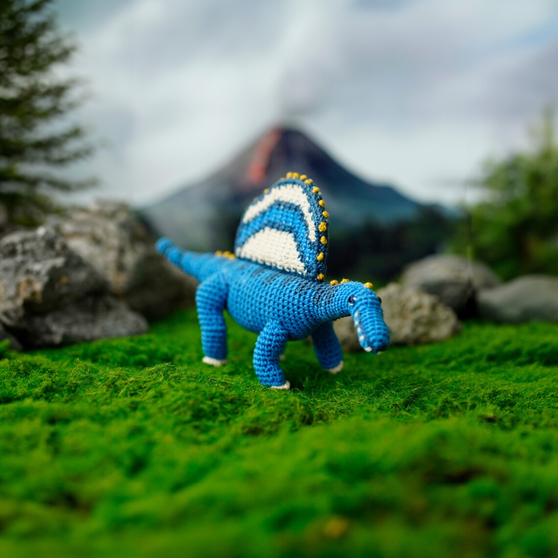 Mini Spinosaurus Crochet Plush Dinosaur | Small Stuffed Animals | Dino ...