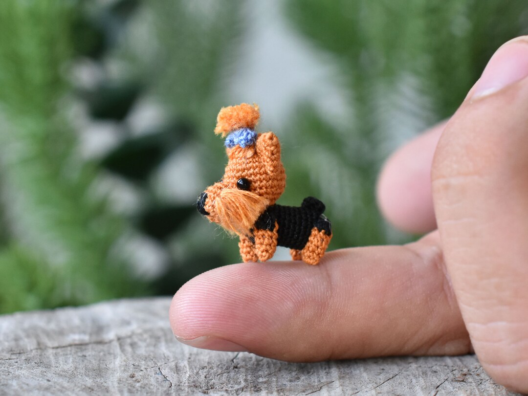 Micro Yorkshire Terrier - Mininature Dog Crochet - Tiny Yorkshire ...