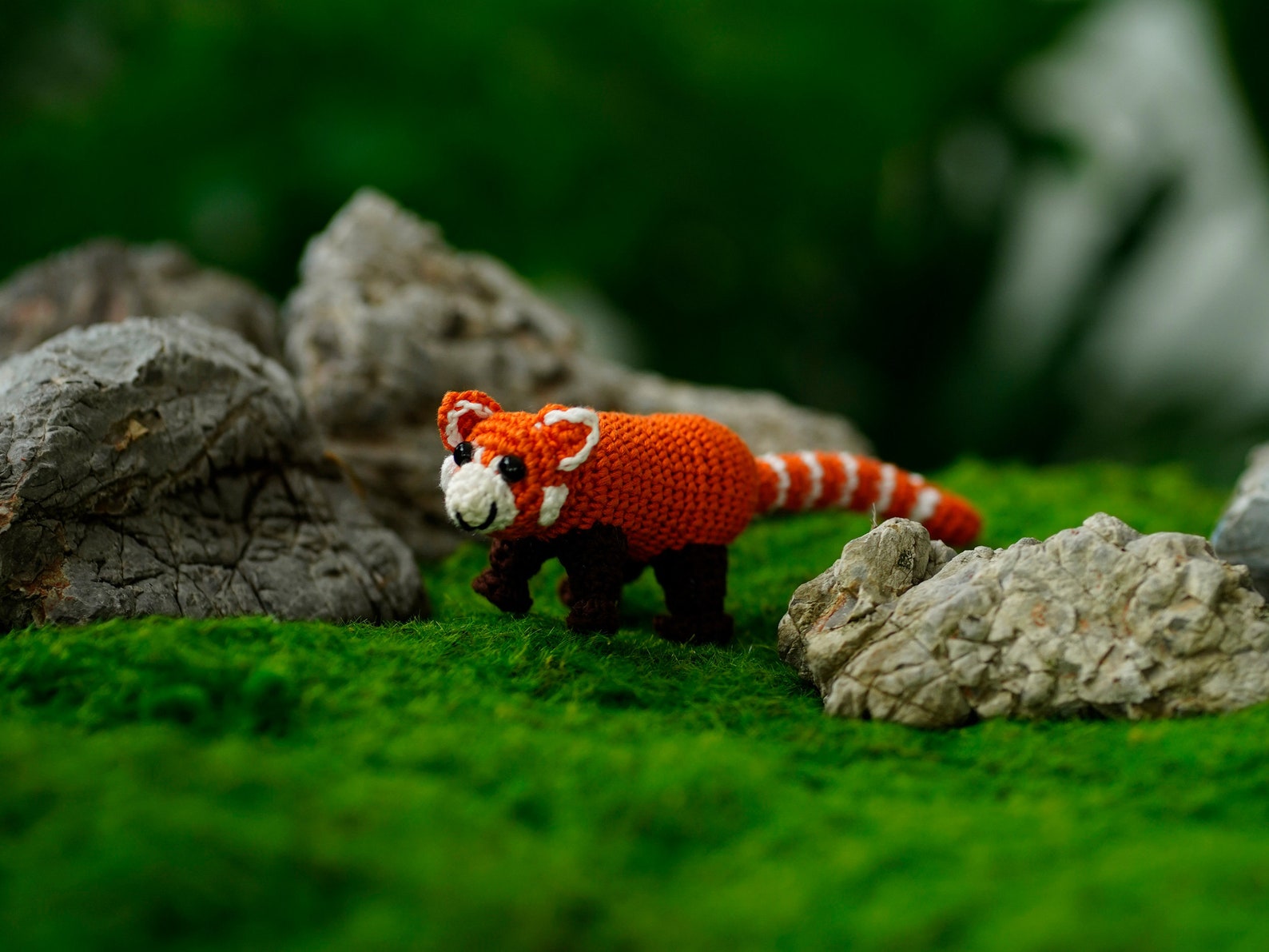 Tiny Red Panda Crochet Toy - Amigurumi Red Panda - Miniature Red Panda ...