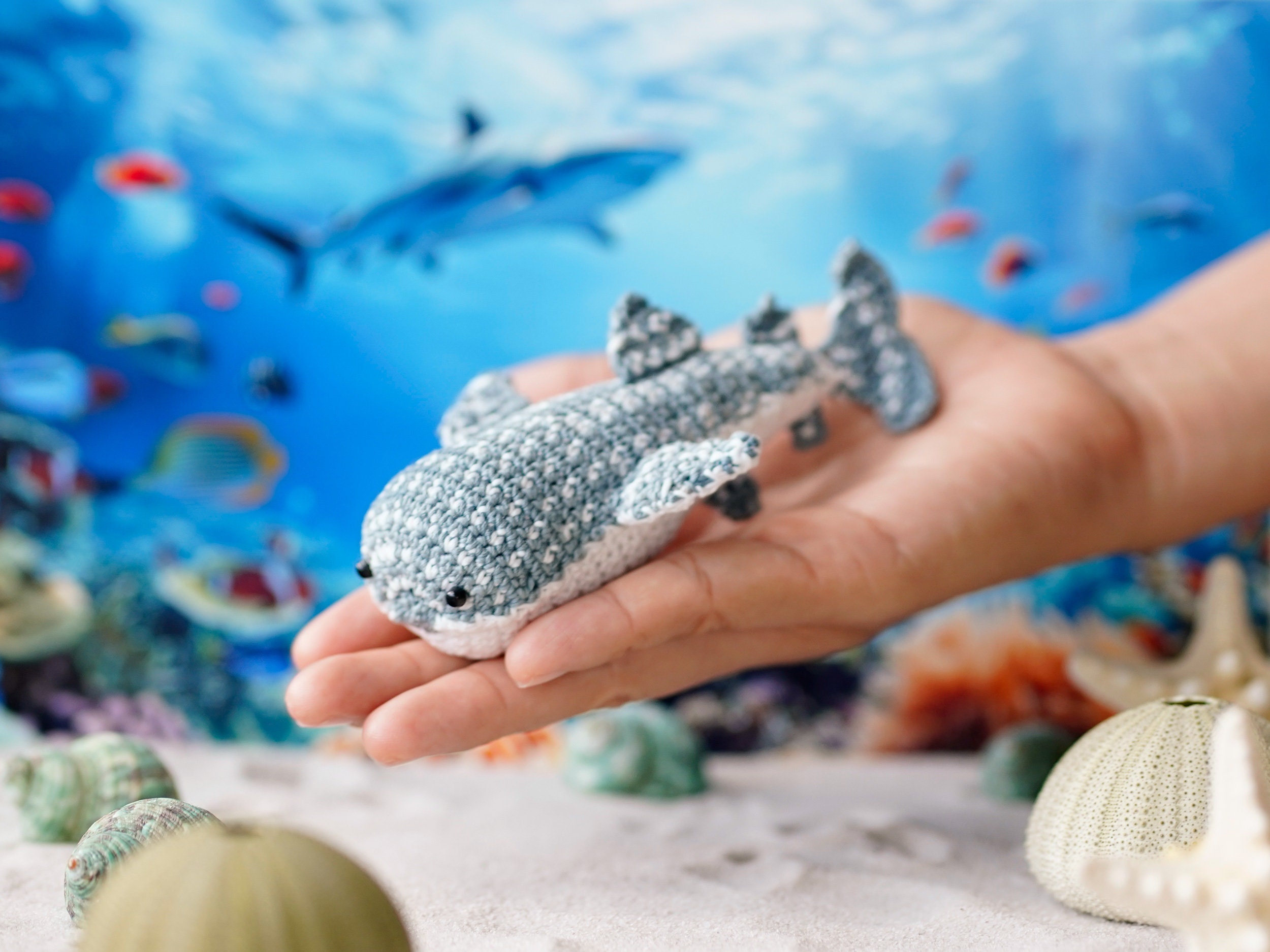 Whale Shark Amigurumi - Crochet Whale Shark - Mini Whale Shark for ...