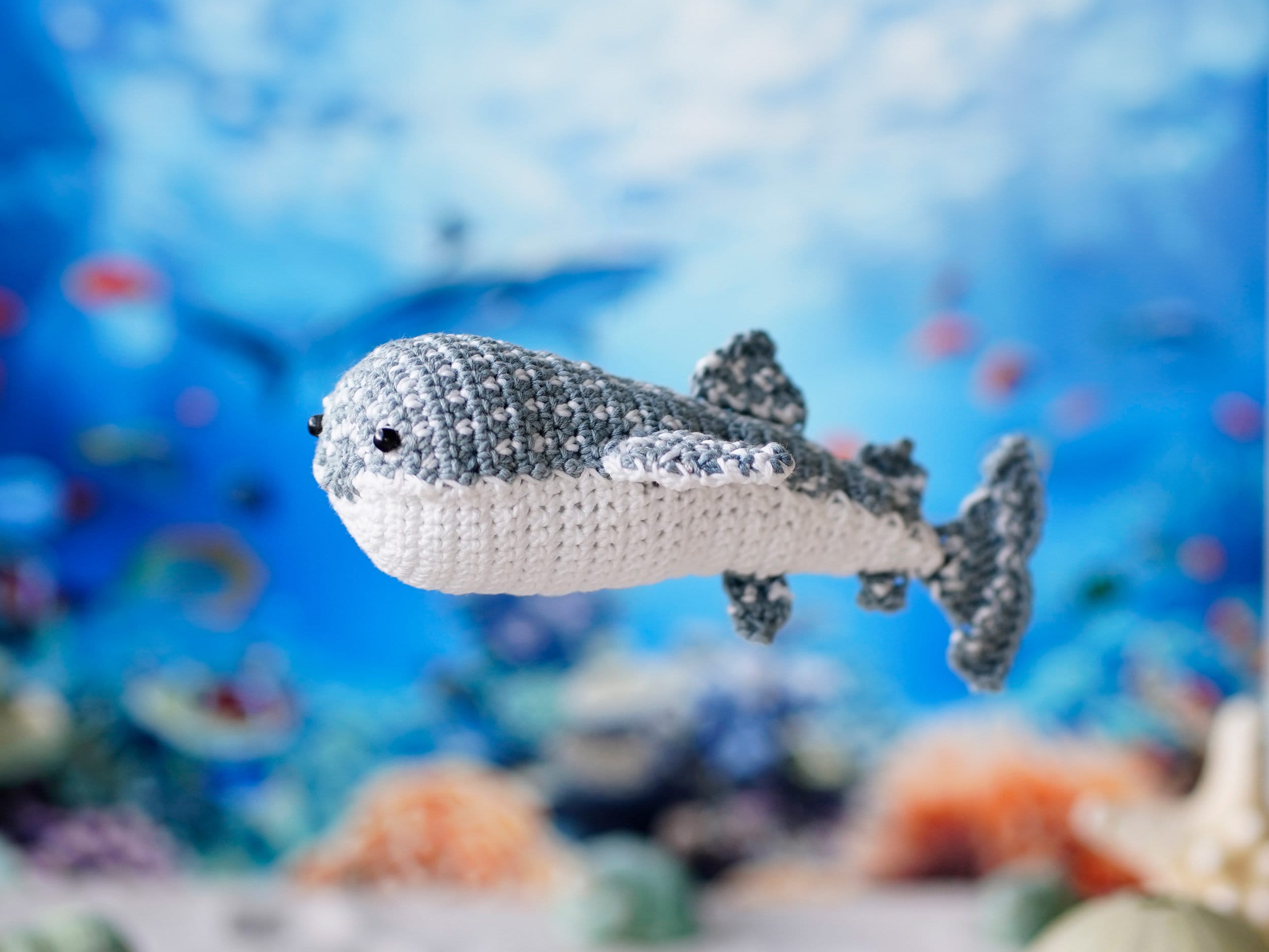 Whale Shark Amigurumi - Crochet Whale Shark - Mini Whale Shark for ...
