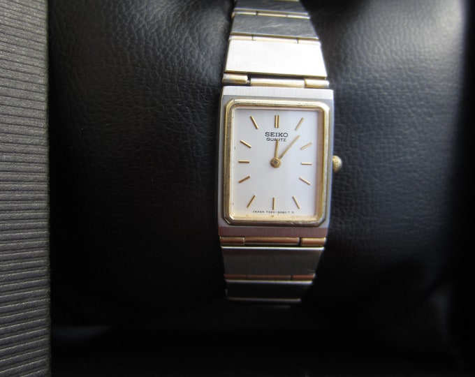 Vintage Seiko Japanese Ladies' Wristwatch Bicolor - Etsy