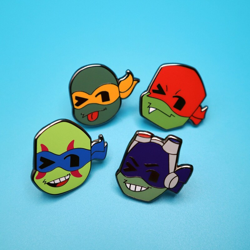 Turtle Enamel Pin - Etsy