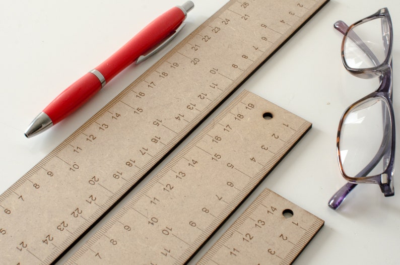 Measuring Rulers Svg-dxf Lightburn Files Ruler Laser Cut - Etsy UK