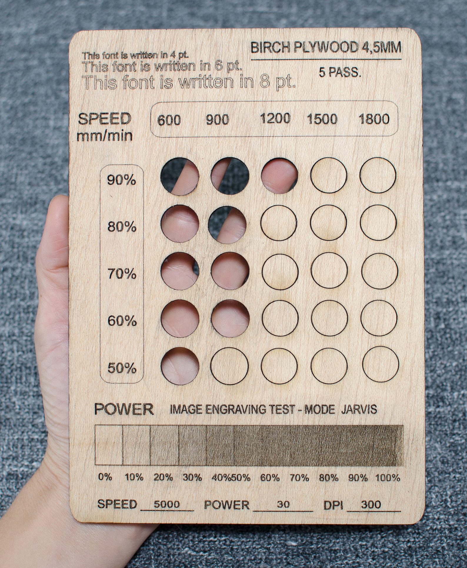 Laser Cut Test File: Plywood Material Scale (lightburn SVG) - Etsy