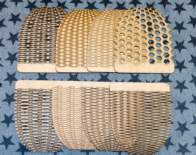 Curved Laser Bent Wood Patterns Flexible Lightburn Laser Cut - Etsy