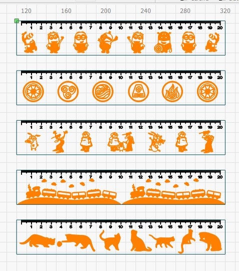 Measuring Rulers Svg-dxf Lightburn Files Ruler Laser Cut - Etsy Australia