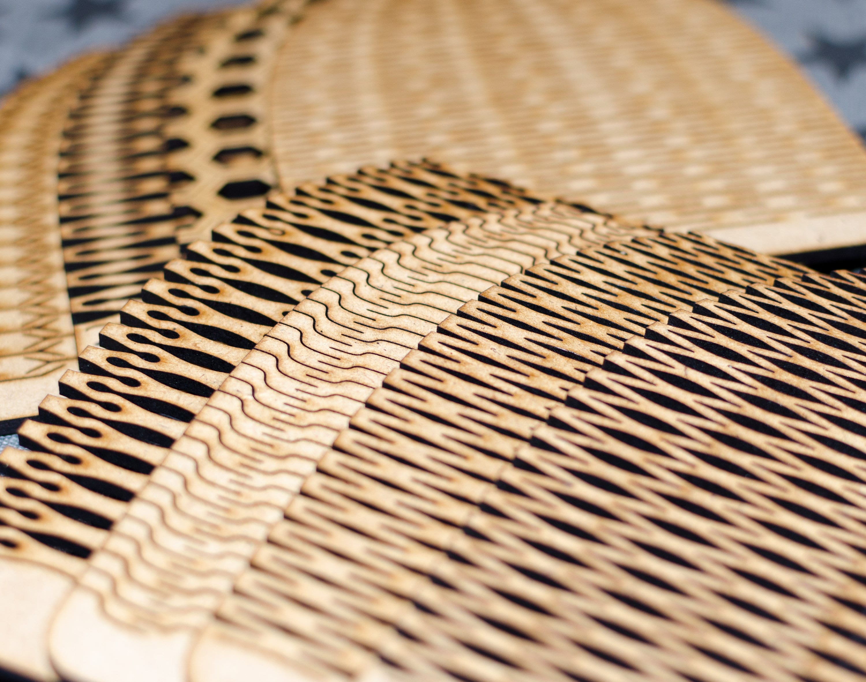 Curved Laser Bent Wood Patterns Flexible Lightburn Laser Cut - Etsy