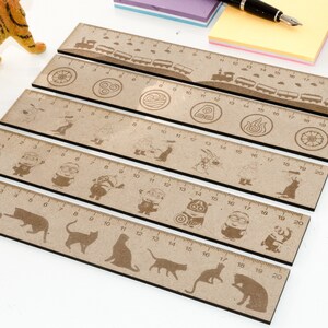 Measuring Rulers Svg-dxf Lightburn Files, Ruler Laser Cut File, School ...