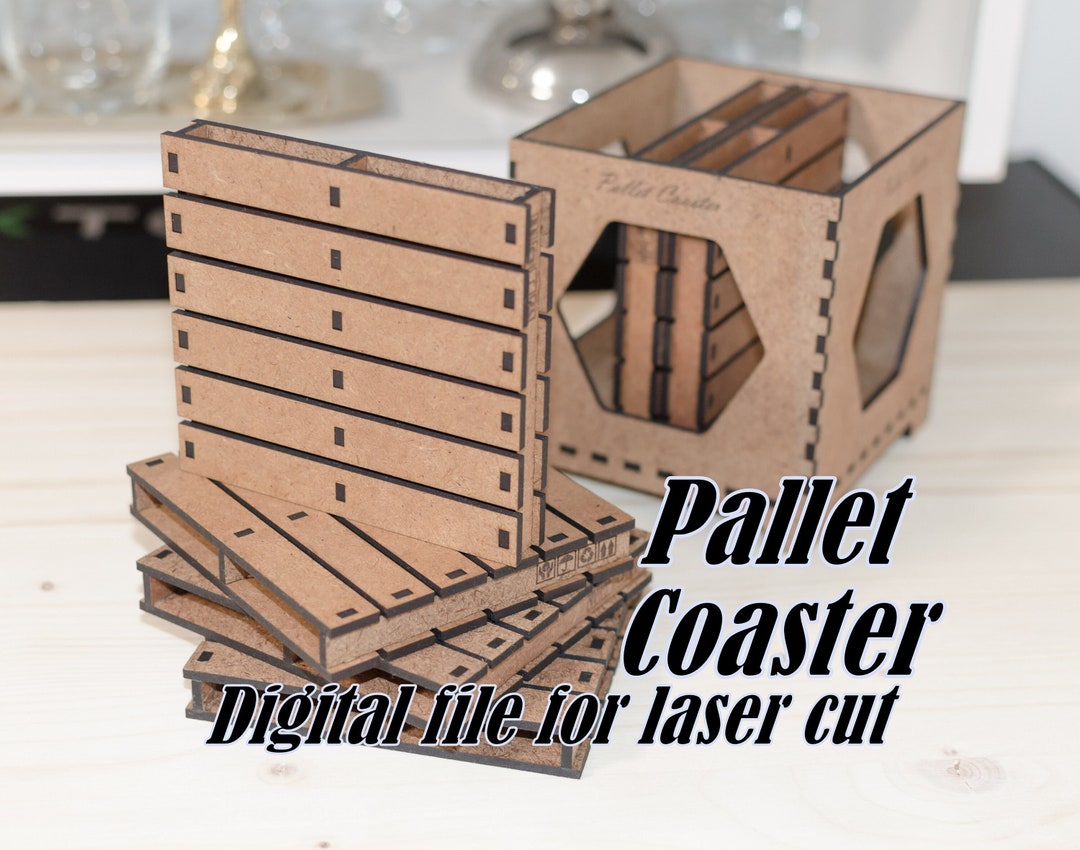 Pallet Drink Coaster File, Coasters Decoration, Wood Coaster Files ...