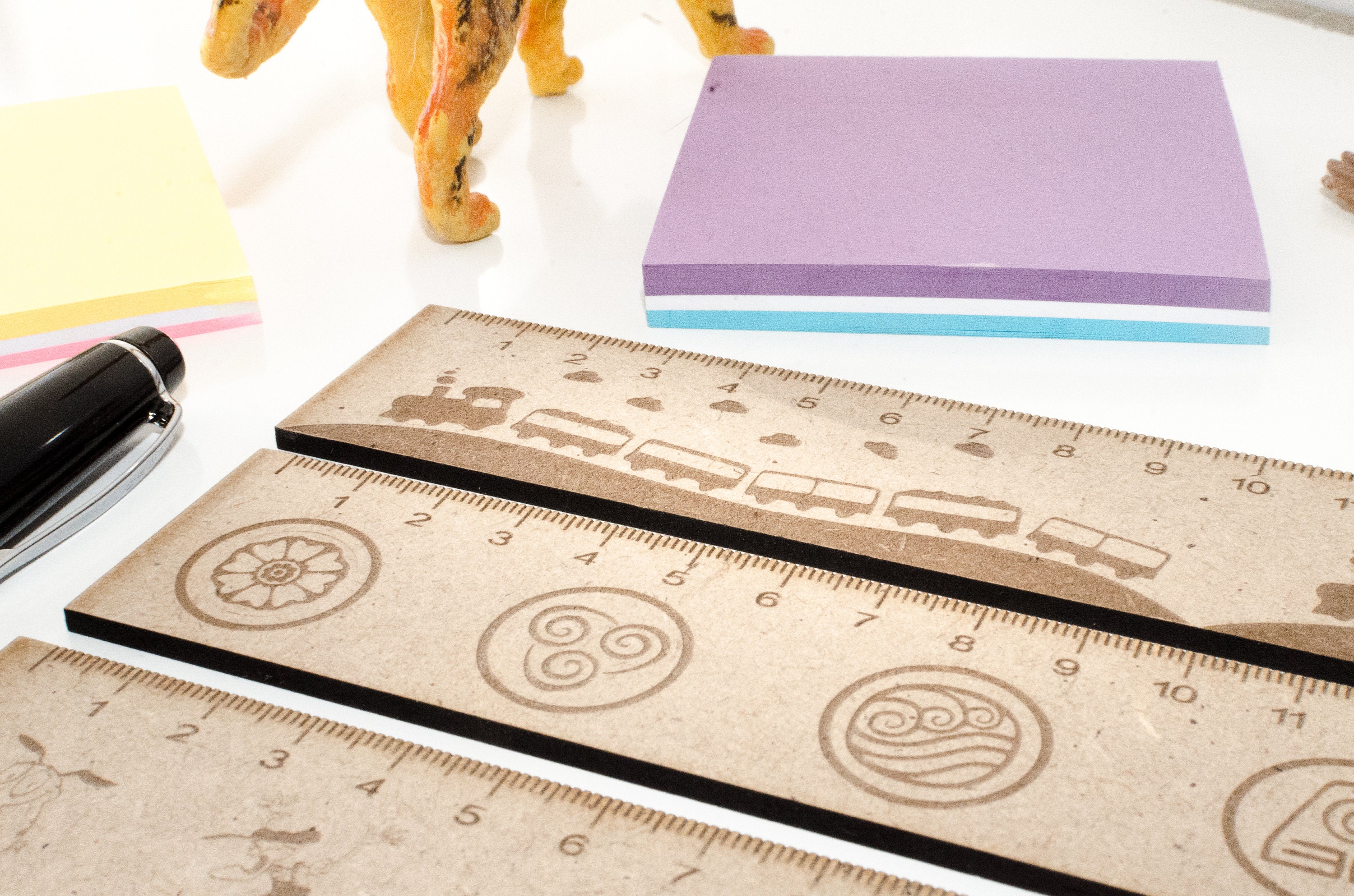 Measuring Rulers Svg-dxf Lightburn Files, Ruler Laser Cut File, School ...